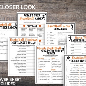 College Basketball MEGA Games Bundle: March Party Activities (digital ...