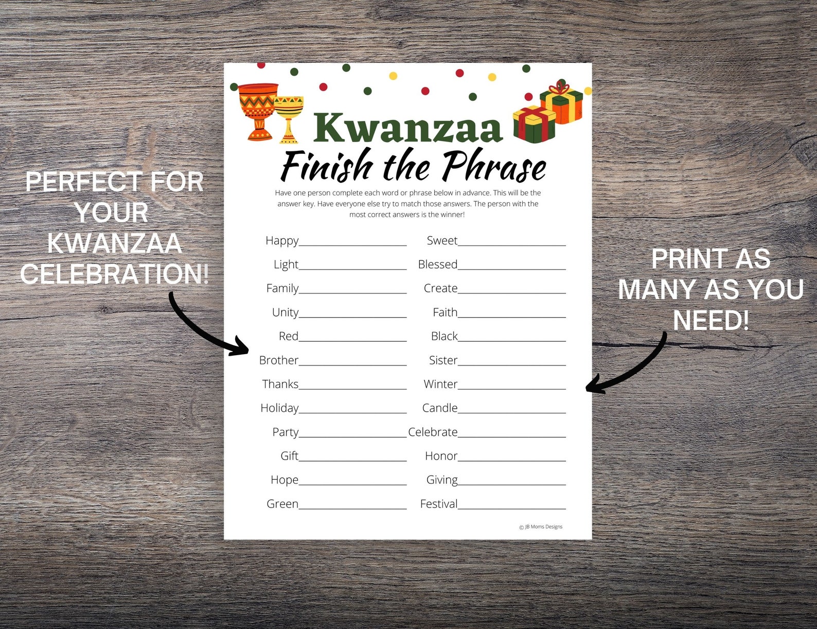 Kwanzaa 12-game MEGA BUNDLE for Kids & Adults Kwanzaa - Etsy