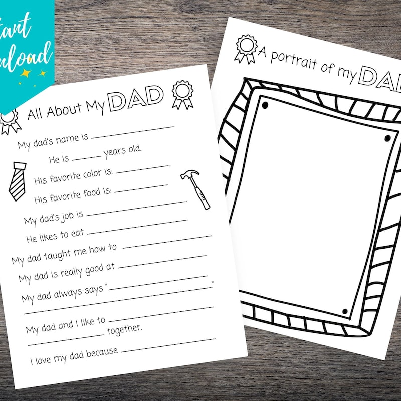 Father's Day Questionnaire - Etsy
