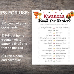 Kwanzaa 12-game MEGA BUNDLE for Kids & Adults, Kwanzaa Classroom ...