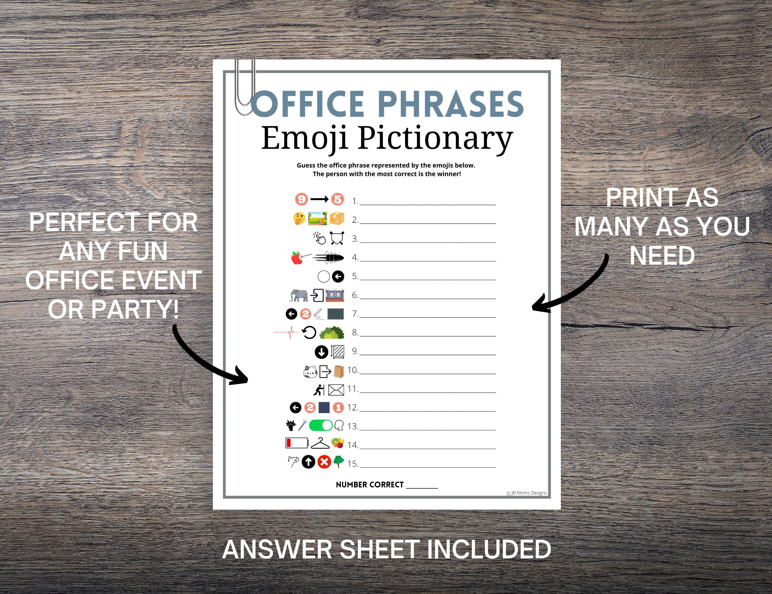 Office Emoji Pictionary Game Fun Emoji Game for Work Party - Etsy Office Emoji Pictionary Game Fun Emoji Game for Work Party - Etsy