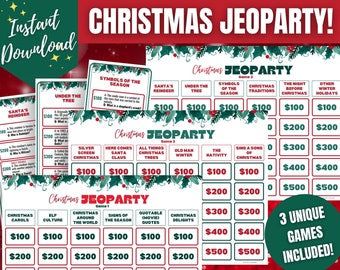 Christmas Jeopardy Family Game Night - Etsy