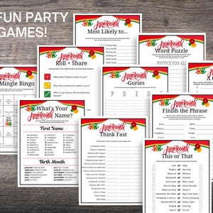 Juneteenth Games MEGA Bundle: 35 Fun Activities and Icebreakers ...