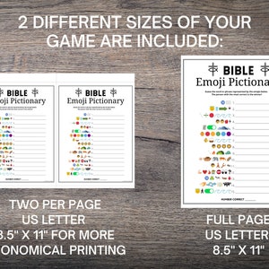 Bible Emoji Pictionary Game: Fun Church Activity (printable) - Etsy