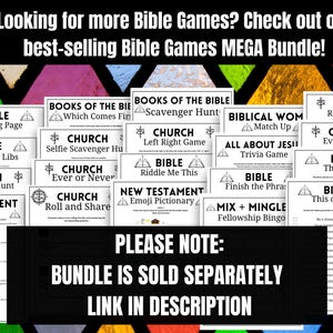 Bible Forbidden Words Game, Fun Bible Games for Bible Study, Youth ...
