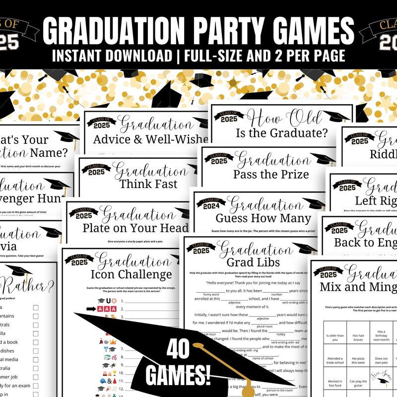 Graduation Games - Etsy