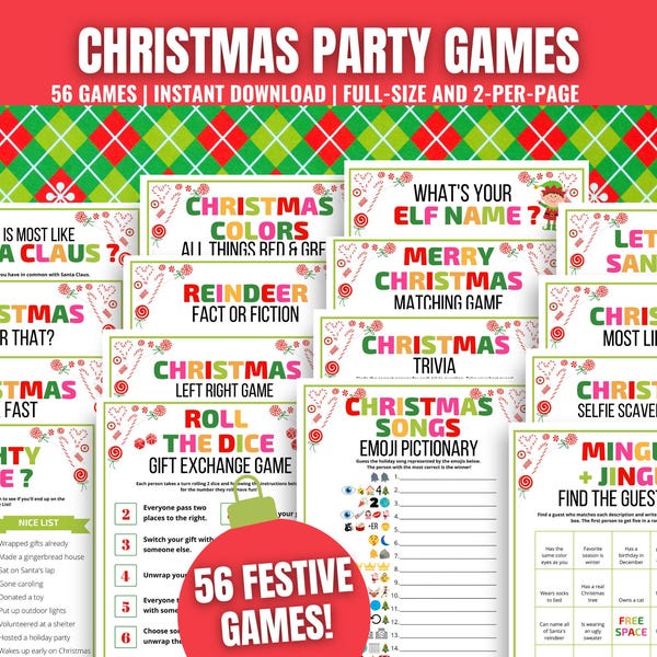 Christmas Games - Etsy