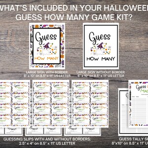 Halloween Guess How Many Game: Party Activity (PDF) - Etsy