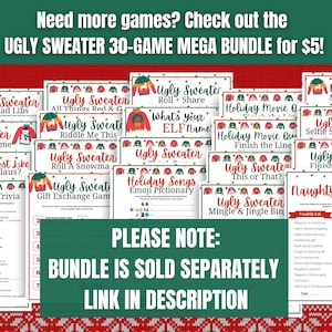 Ugly Sweater Most Likely to Game, Ugly Sweater Party Game Ideas, Ugly ...