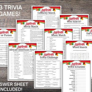 Juneteenth Games MEGA Bundle: 35 Fun Activities and Icebreakers ...