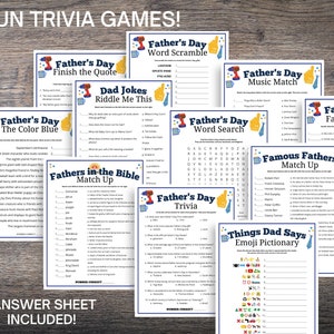 Father's Day Games BUNDLE: 32 Family Activities (printable) - Etsy