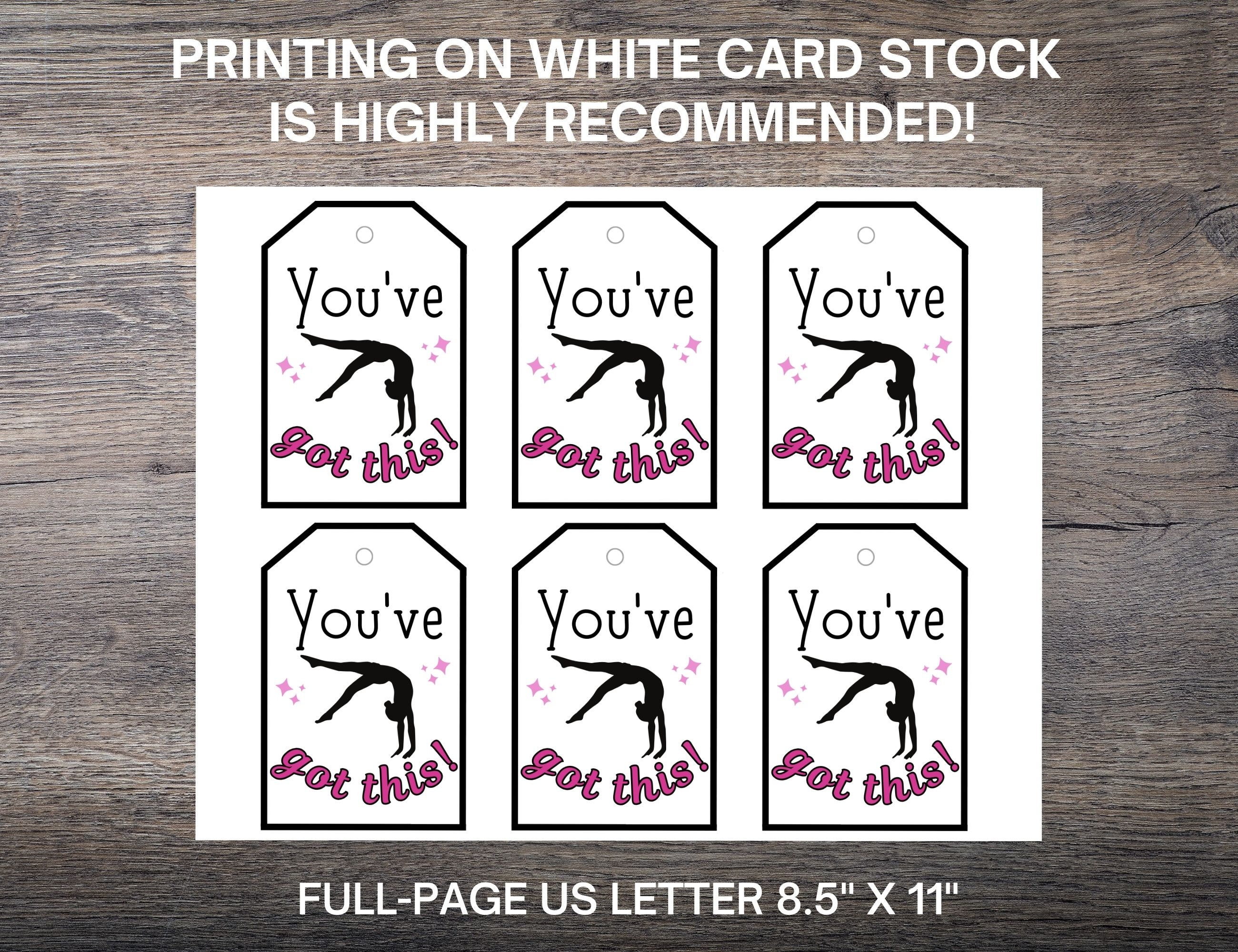 Gymnastics Treat Tags: Team Spirit Goodie Bag Labels (PDF) - Etsy