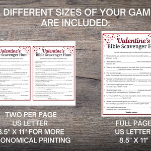 Valentines Bible Scavenger Hunt Game, Valentines Day Christian Game ...