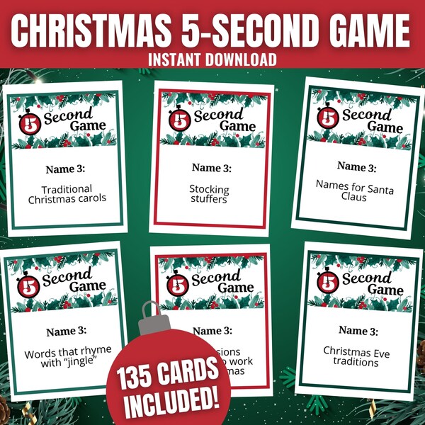 Christmas Party Game - Etsy