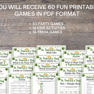 St. Patrick's Day Games MEGA Bundle: 60 Fun Party Activities and ...