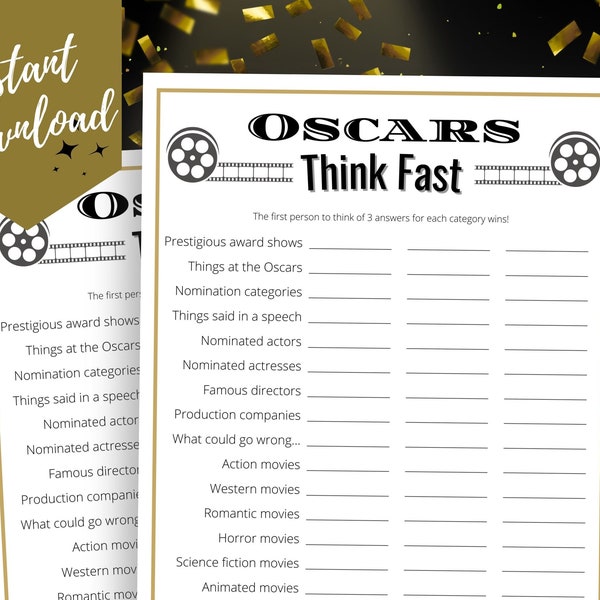Oscar Party - Etsy