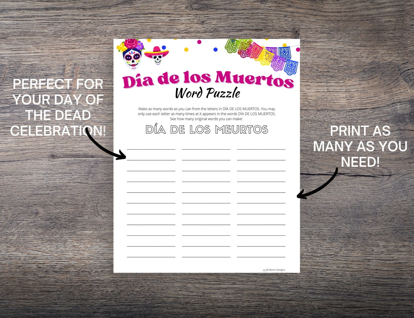 Día De Los Muertos 12-game MEGA BUNDLE Day of the Dead Party - Etsy