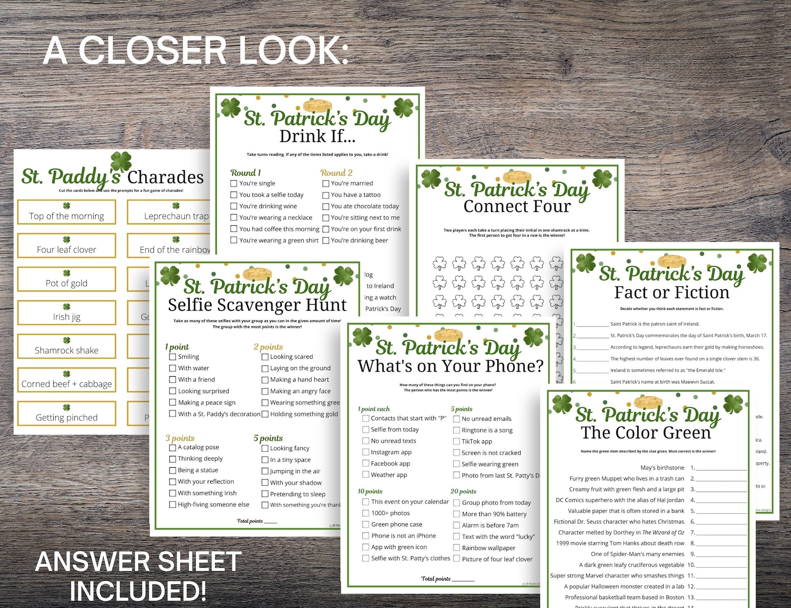 St. Patrick's Day Games MEGA Bundle: 60 Fun Party Activities and ...