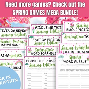 Spring Emoji Pictionary Game Fun Spring Emoji Game for Kids - Etsy