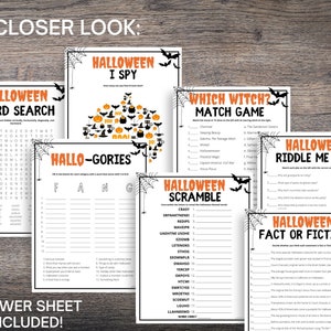 30 Halloween Games, Fun Halloween Games Bundle, Halloween Party Games ...