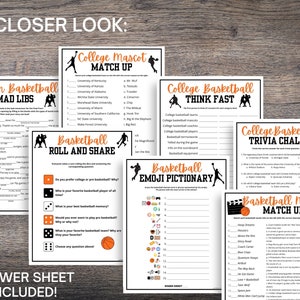 College Basketball MEGA Games Bundle: March Party Activities (digital ...