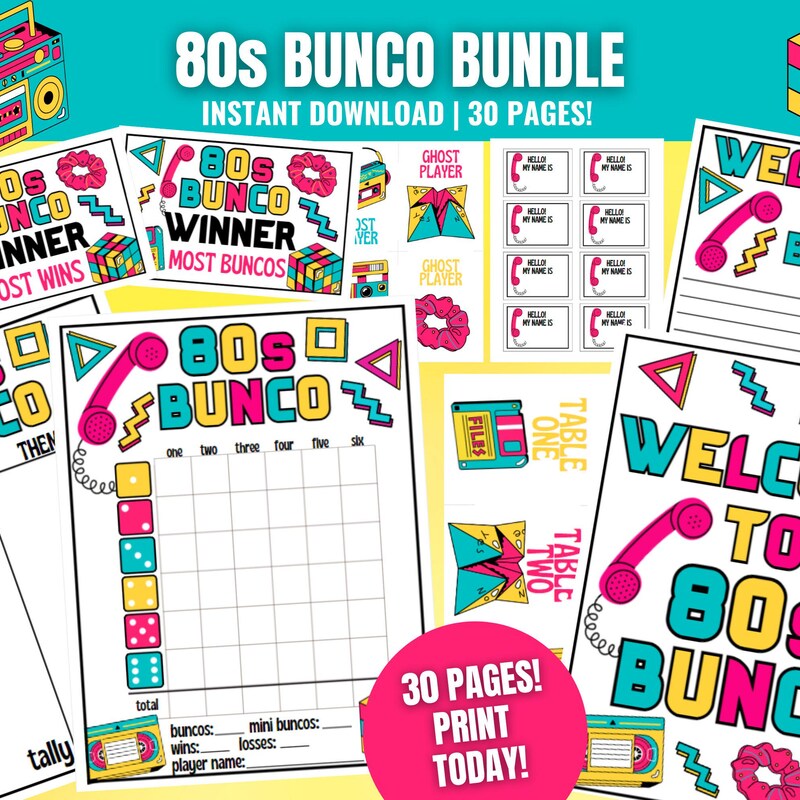 80s Numbers - Etsy