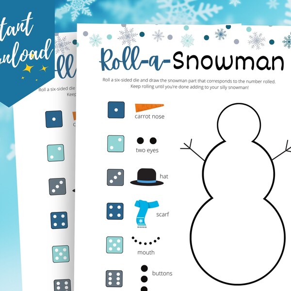 Snowman Game - Etsy