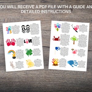 Handprint Memory Book, Handprint Keepsake, Printable Handprint Craft ...