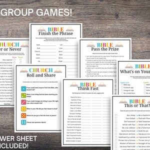 Bible Games Bundle: 70 Christian Activities (digital Download) - Etsy