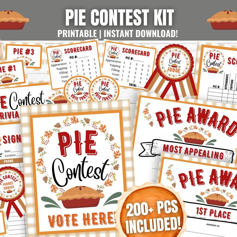 Pie Party and Contest - Etsy
