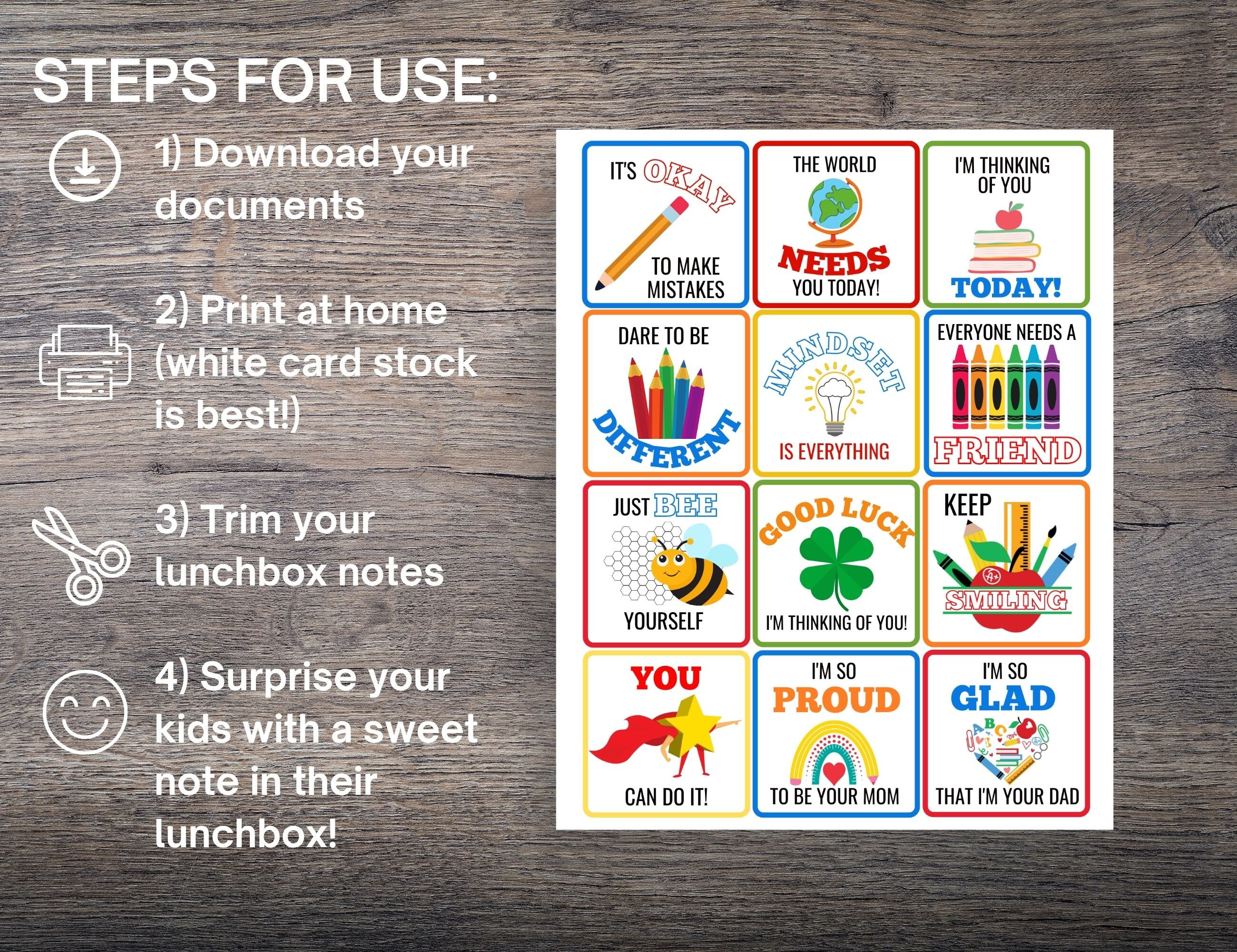Lunch Box Notes Mega Pack Back to School Lunch Box Notes - Etsy