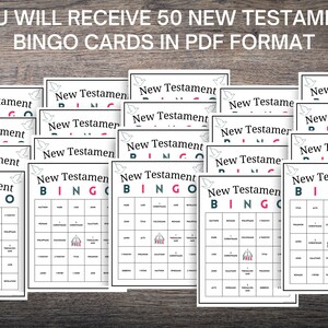 New Testament Bible Bingo Game: Church Group Activity (PDF Download) - Etsy