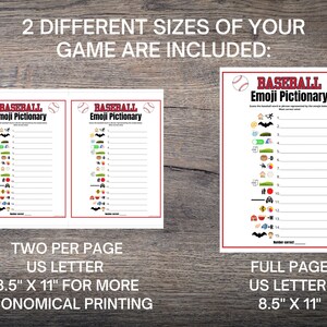 Baseball Emoji Pictionary Game: Baseball-themed Series Party (digital ...