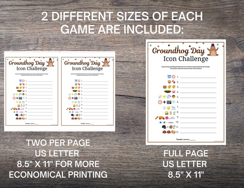 Groundhog Day Games MEGA Bundle: 60 Printable Party Activities and ...