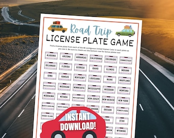 License Plate Scavenger Hunt - Etsy