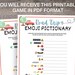 Road Trip Emoji Pictionary Game Fun Emoji Game for Summer - Etsy