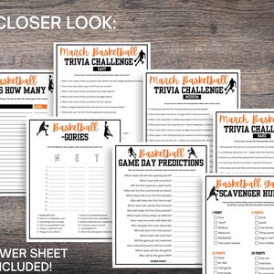 College Basketball MEGA Games Bundle: March Party Activities (digital ...