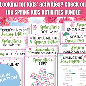 Spring Trivia Game Printable Fun Spring Questions and - Etsy