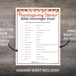 Thanksgiving Bible Games MEGA Bundle: 20 Christian Games and Icebreaker ...