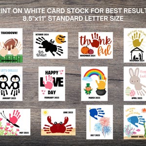 Handprint Memory Book, Handprint Keepsake, Printable Handprint Craft ...