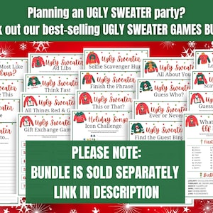 Ugly Sweater Contest Kit, Ugly Sweater Awards, Ugly Sweater Contest ...