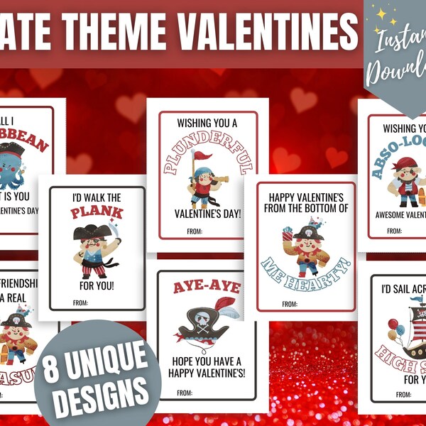 Pirate Valentine - Etsy