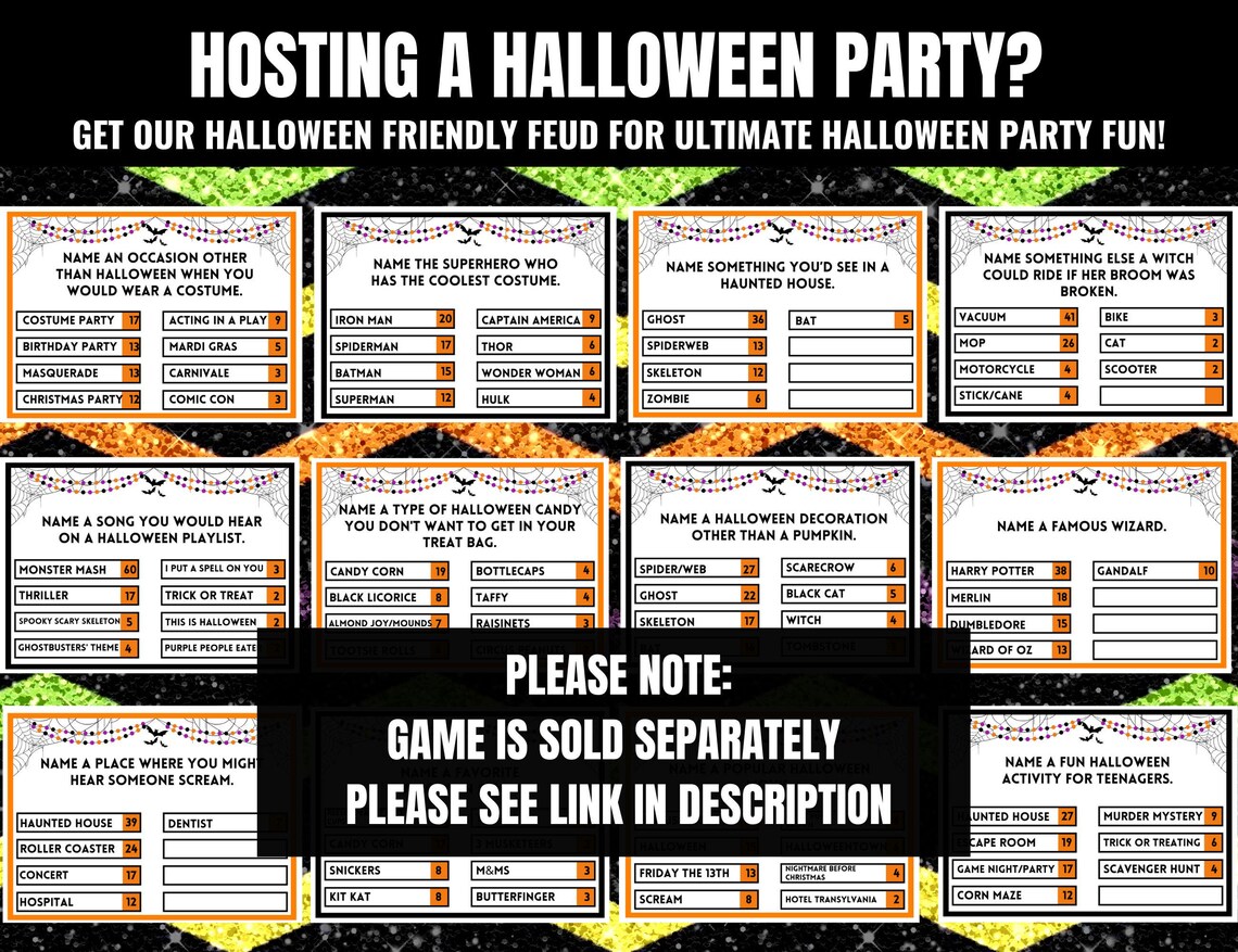 Editable Halloween Party Sign up Sheet (digital Download, Template) - Etsy