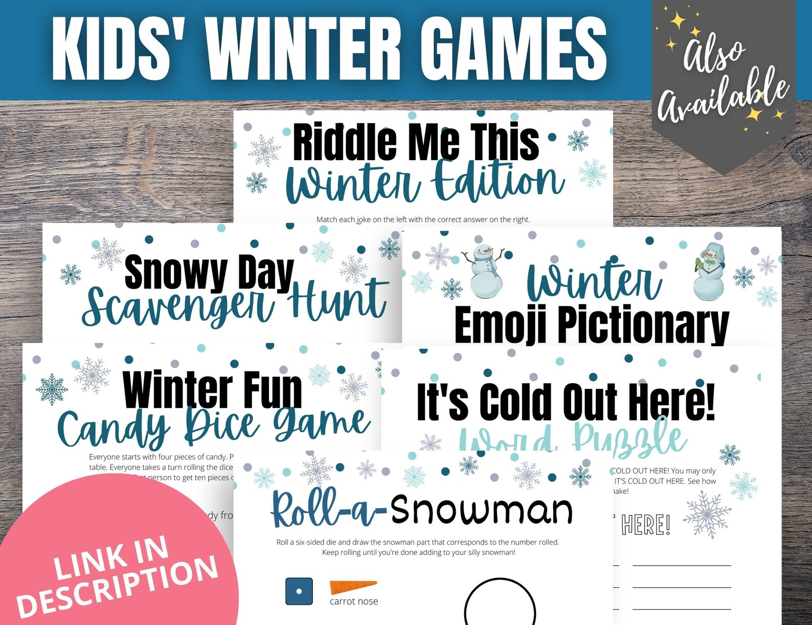Winter Riddle Me This Game for Kids Funny Winter Holiday - Etsy