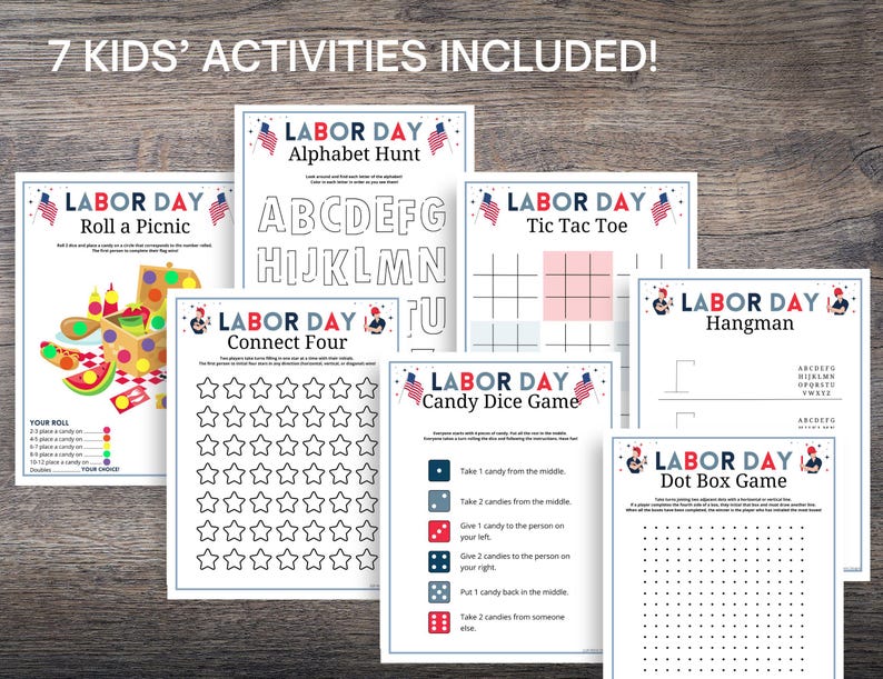 Labor Day Games Bundle: 45 Patriotic Party Activities and Icebreakers ...