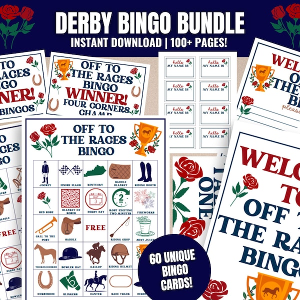 Derby Bingo - Etsy