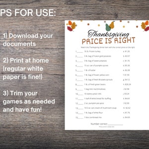 Thanksgiving TRIVIA BUNDLE Thanksgiving Party Games for - Etsy