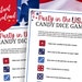 Party in the USA Candy Dice Game: Patriotic Printable Activity (digital ...