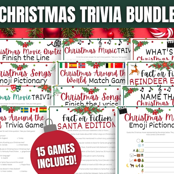 Christmas Games - Etsy