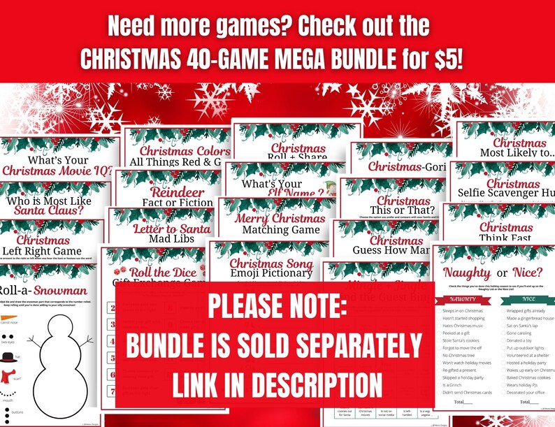 Christmas Music Trivia Game: Fun Holiday Party Activity (printable PDF ...